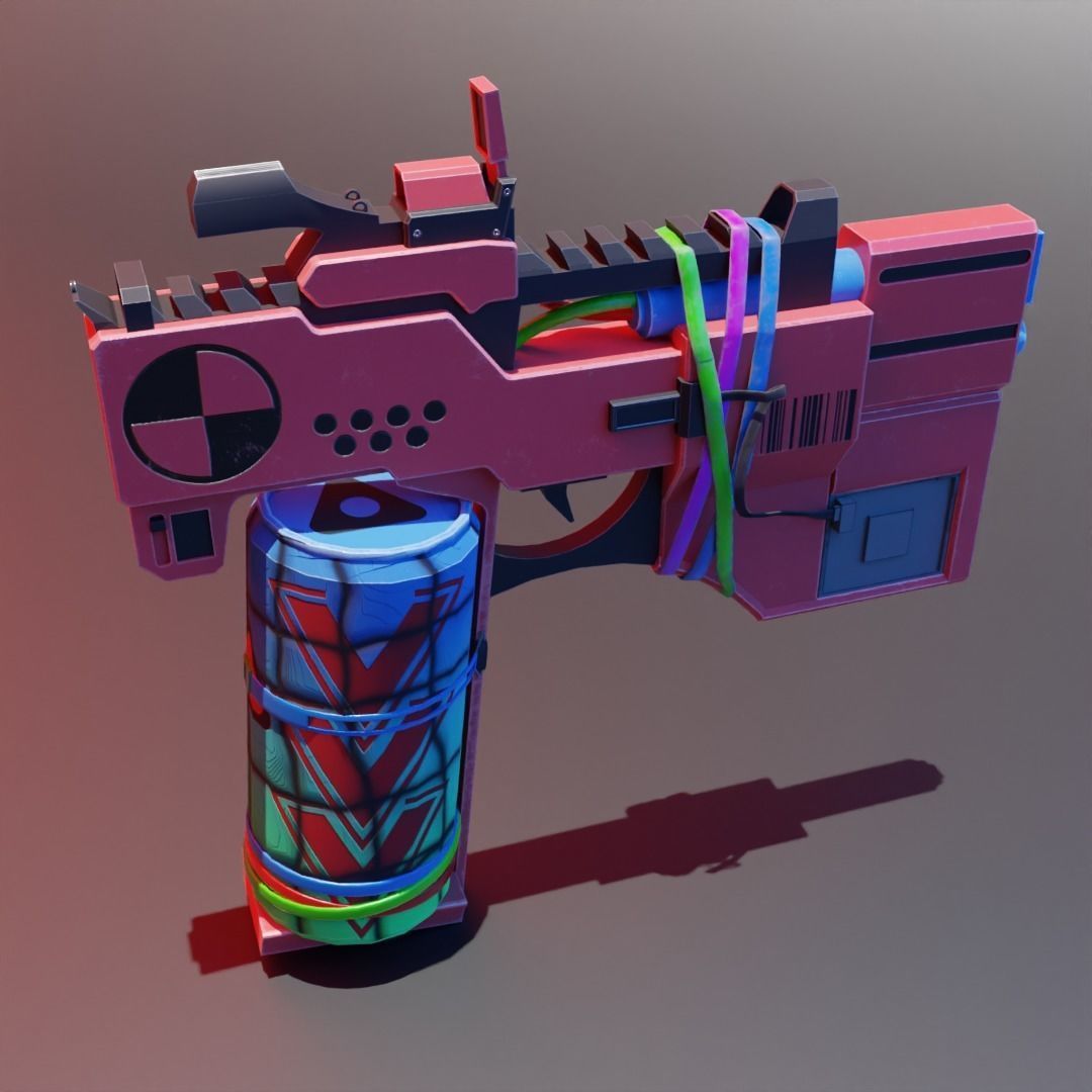 3D model Stylized Gun VR / AR / low-poly | CGTrader