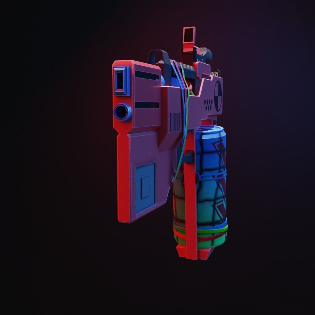 3D model Stylized Gun VR / AR / low-poly | CGTrader