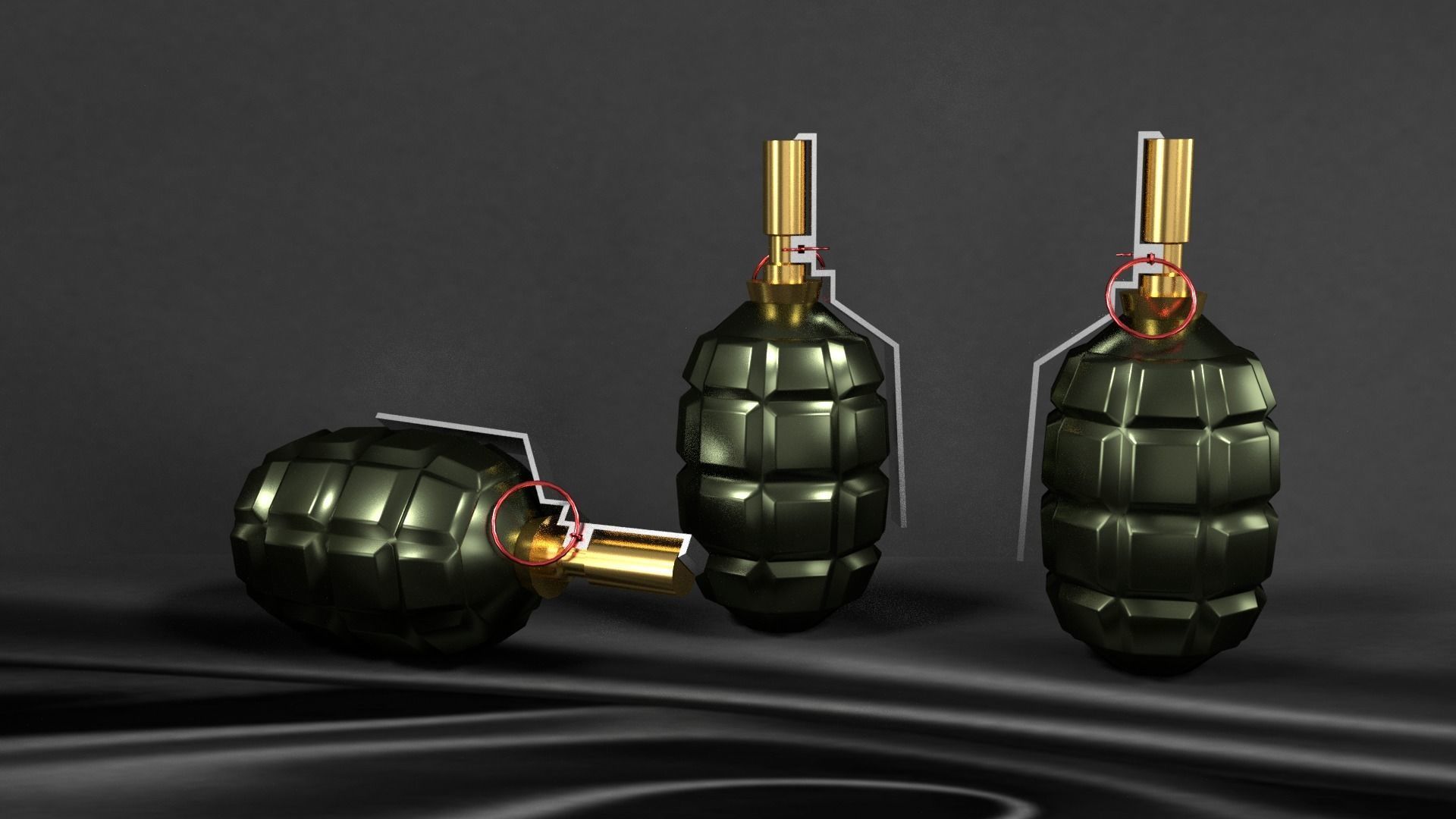 Grenade 3D model | CGTrader