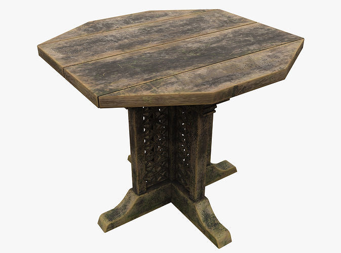 3D model Medieval Table VR / AR / low-poly | CGTrader