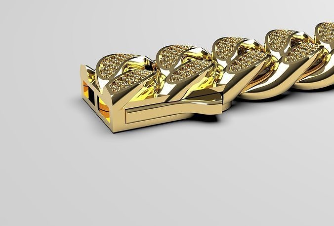 Cuban Chain 3D model 3D printable | CGTrader