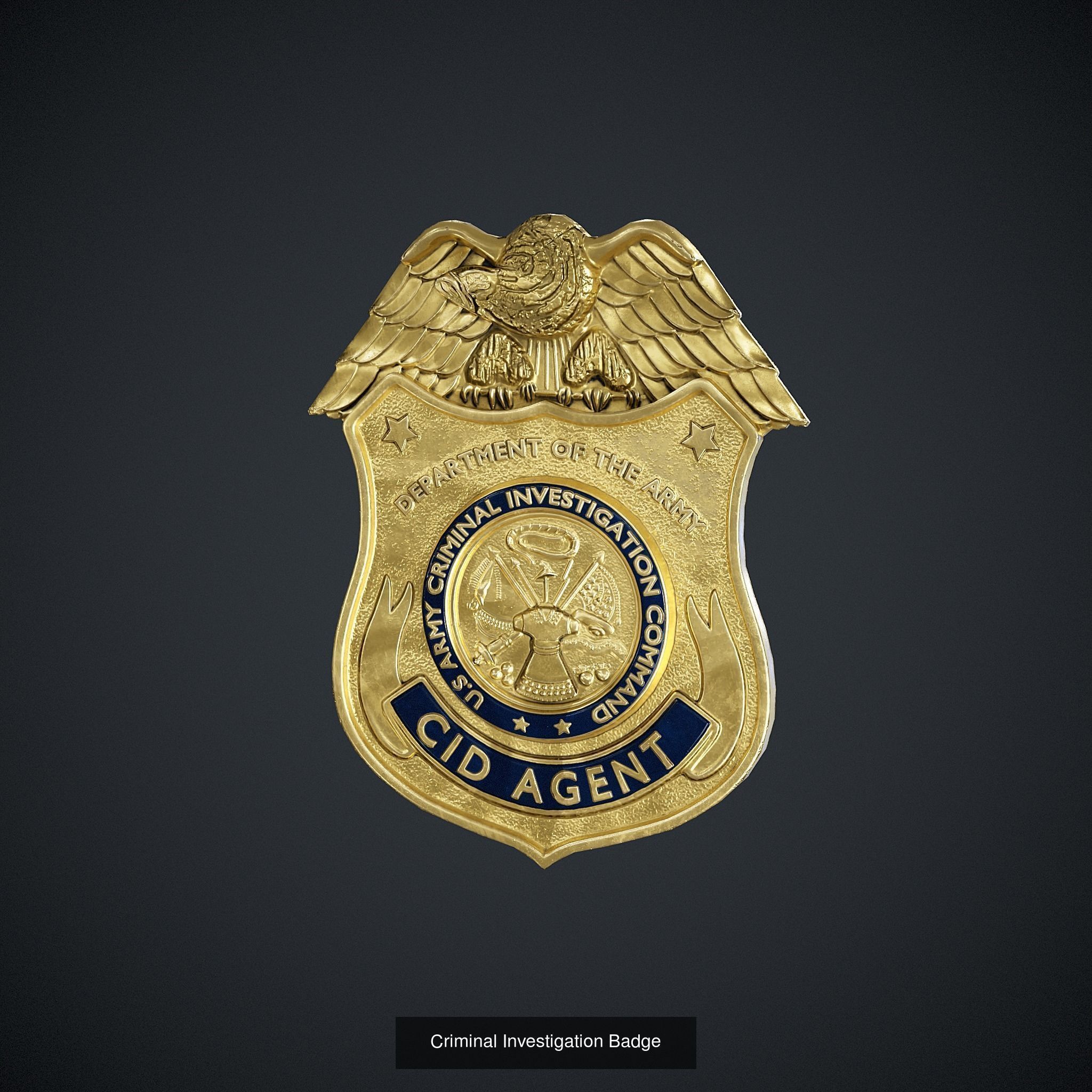 3D Model Collection Low poly Badges gold sheriff badge VR / AR / low-poly | CGTrader