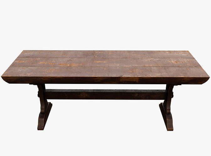 3D model Medieval Table VR / AR / low-poly | CGTrader