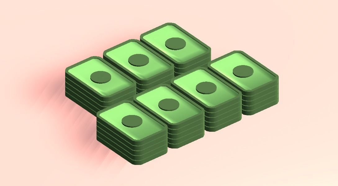 3D model Lowpoly Money Banknote Cash Dollars VR / AR / low-poly | CGTrader