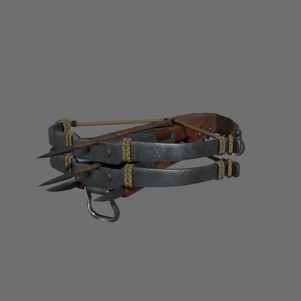 3D model Medieval Fantasy Crossbow LowPoly VR / AR / low-poly | CGTrader
