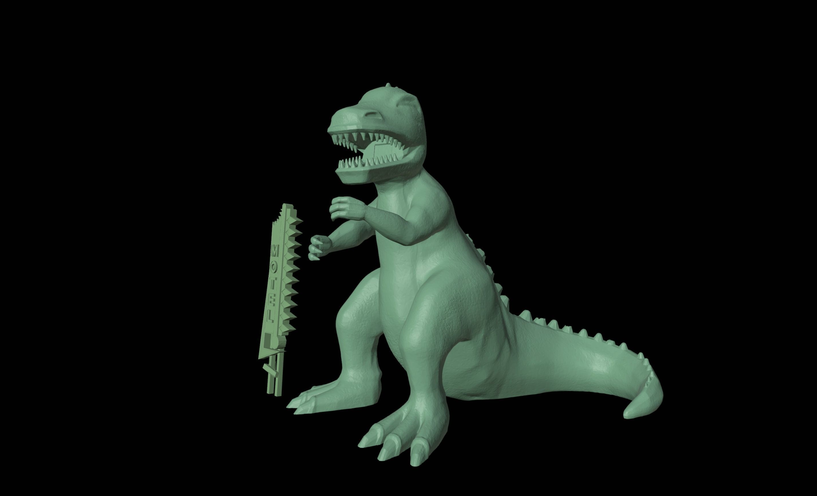 Dinky The Dinosaur High Detail 3D Model From Fallout New Vegas 3D model ...