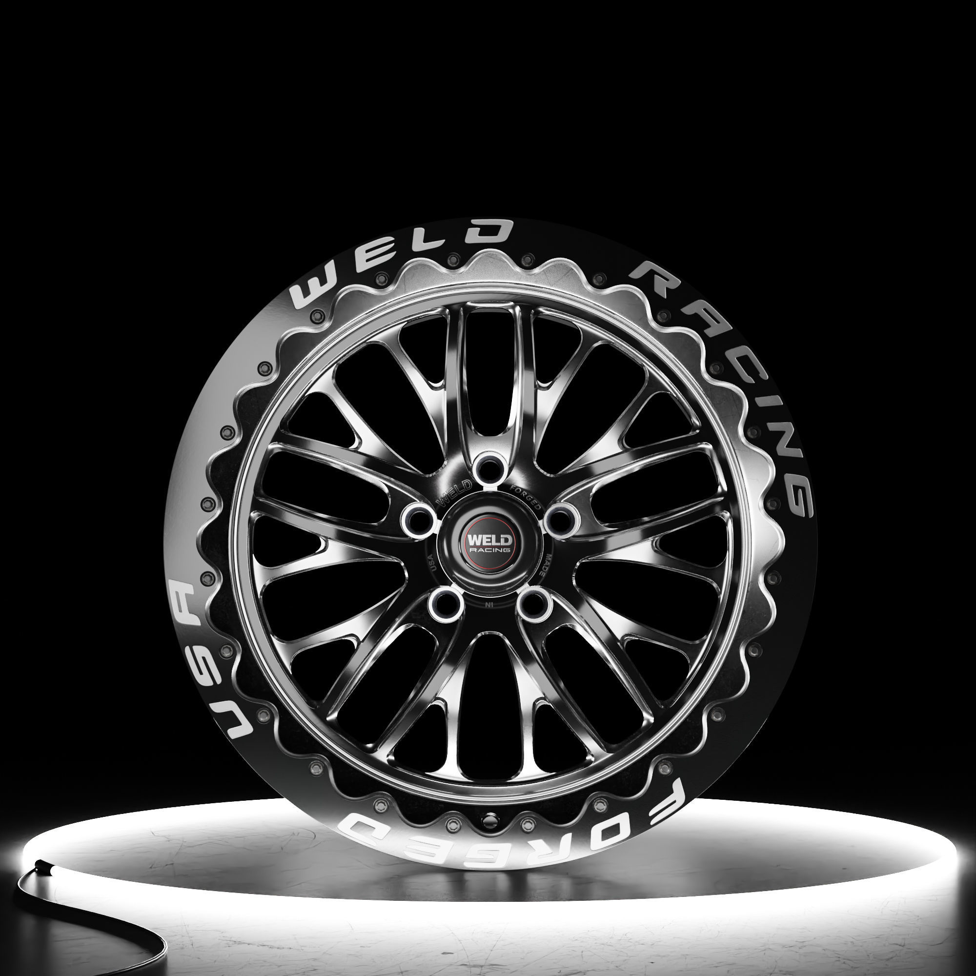 Weld Racing S82 Beadlock Car wheel 3D model | CGTrader