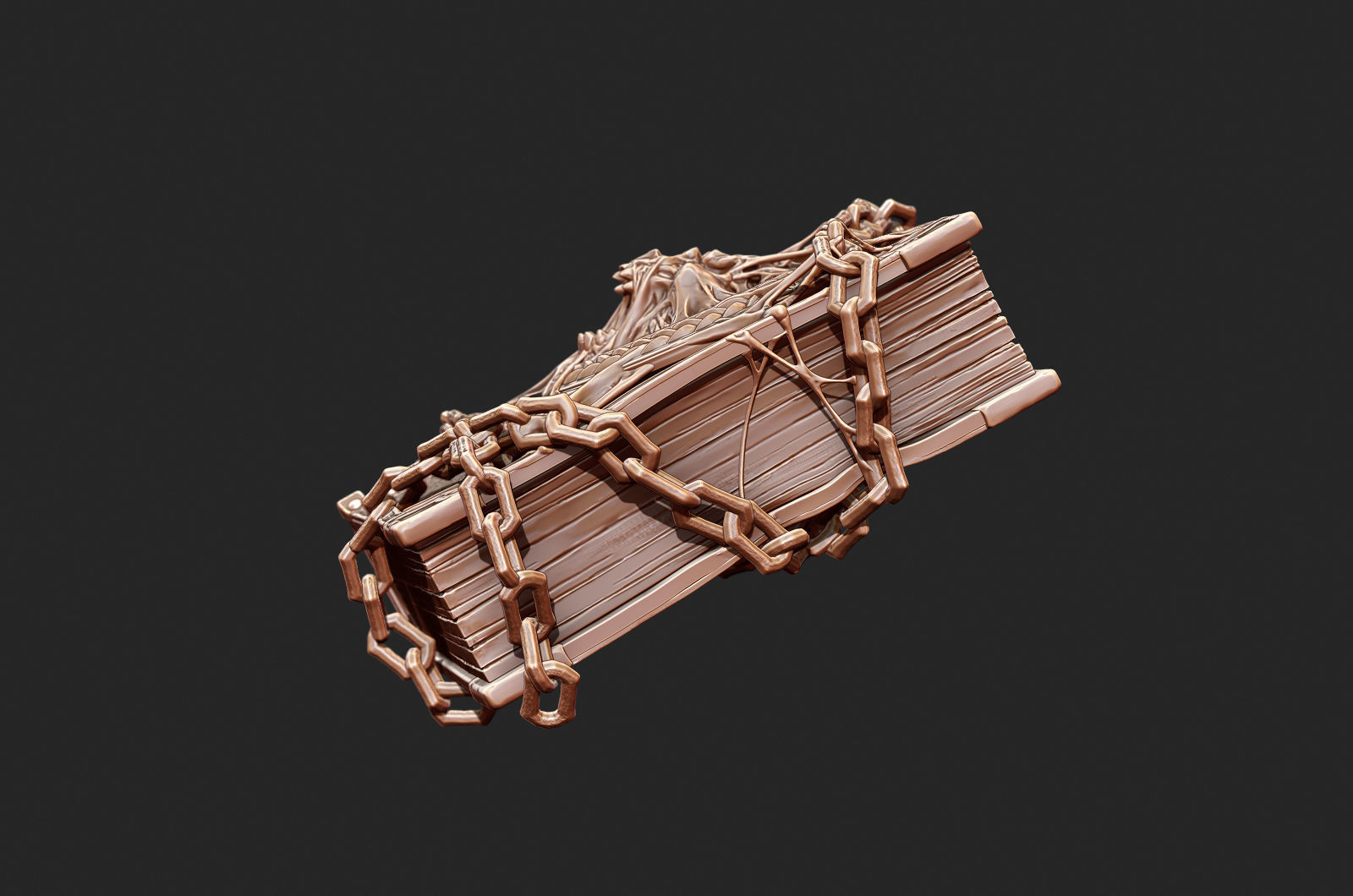 Necronomicon Book of Evil sculpture 3D model 3D printable | CGTrader