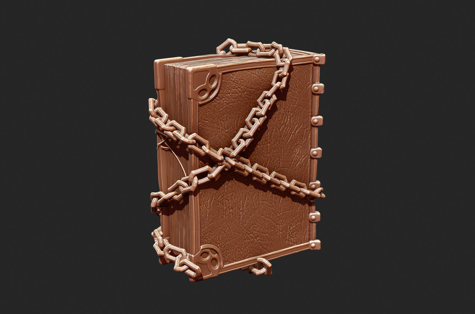 Necronomicon Book of Evil sculpture 3D model 3D printable | CGTrader