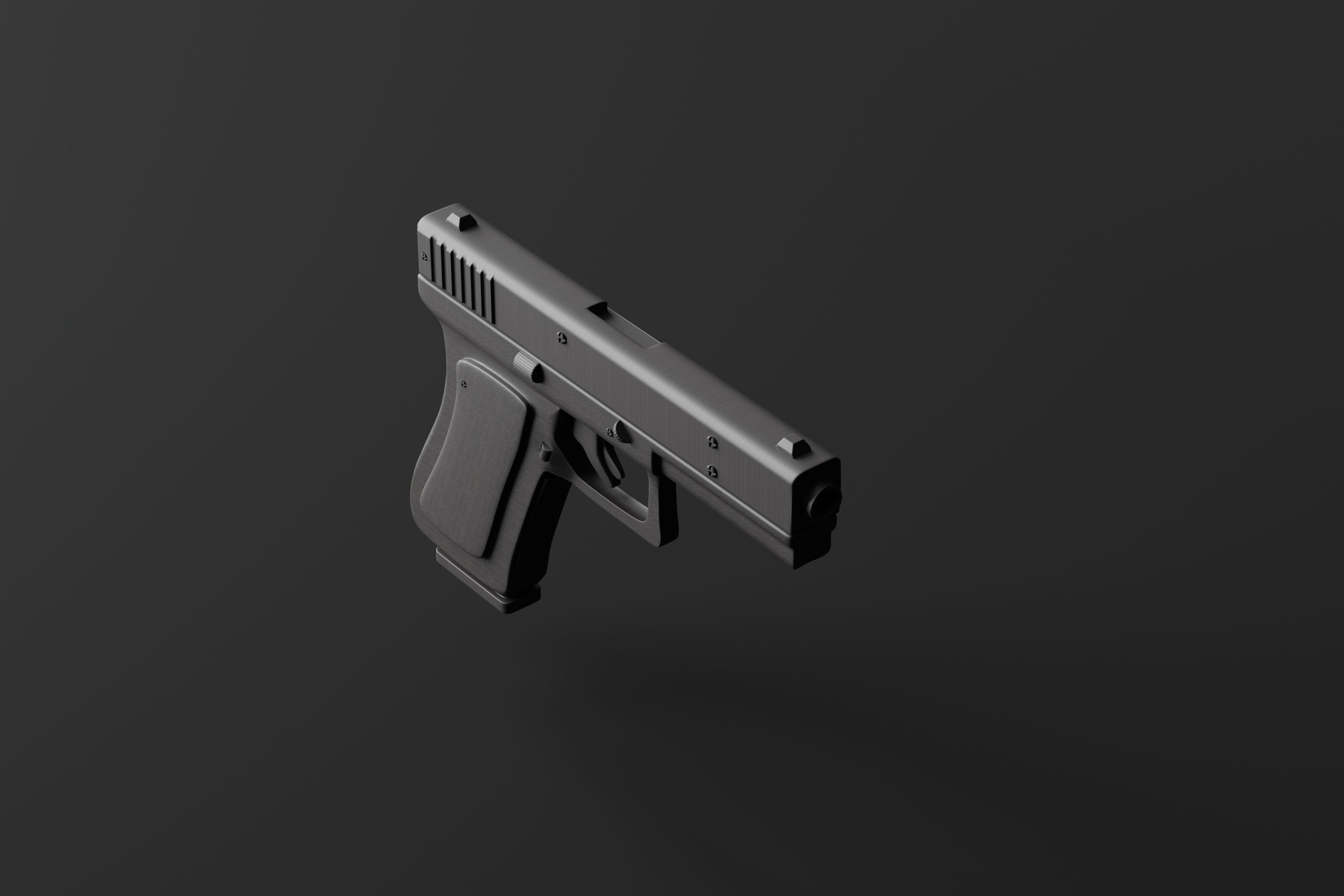 3D model 9mm Pistol VR / AR / low-poly | CGTrader