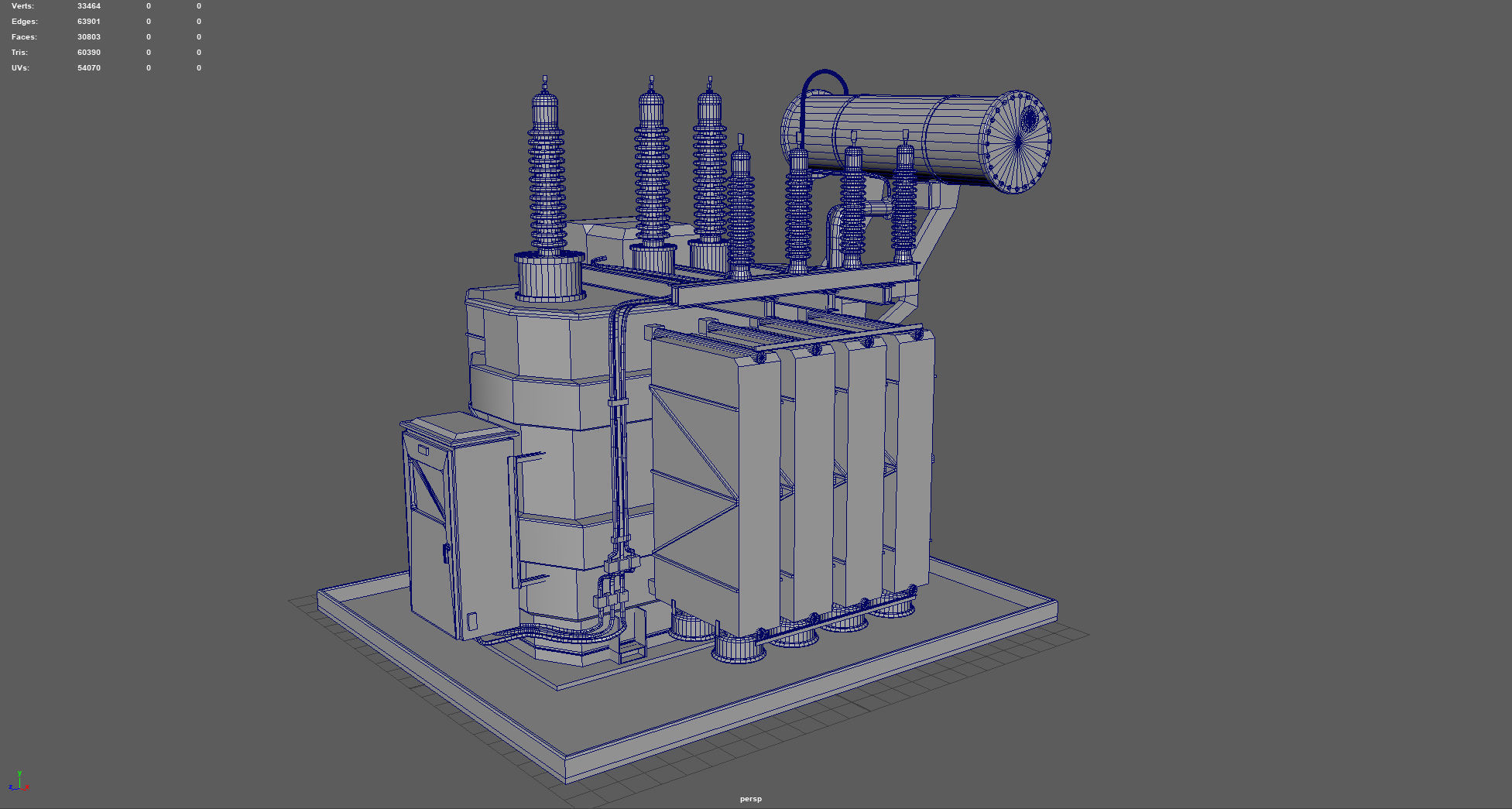 3D model Power Transformer VR / AR / low-poly | CGTrader