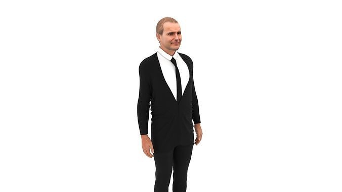 3D model Guoni Th Johannesson - President of Iceland VR / AR / low-poly ...