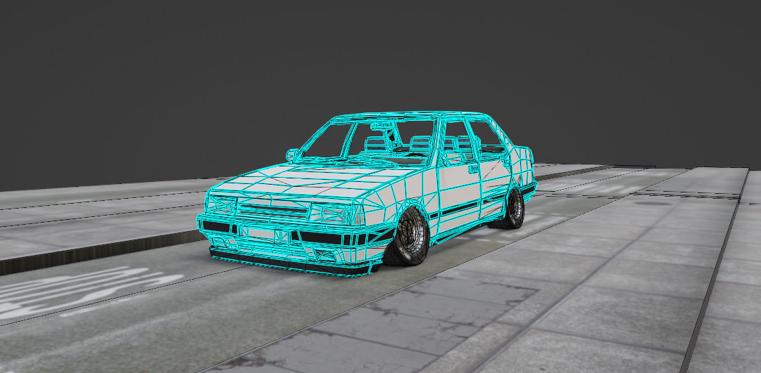 3D model Dogan Slx Low Poly Car VR / AR / low-poly | CGTrader