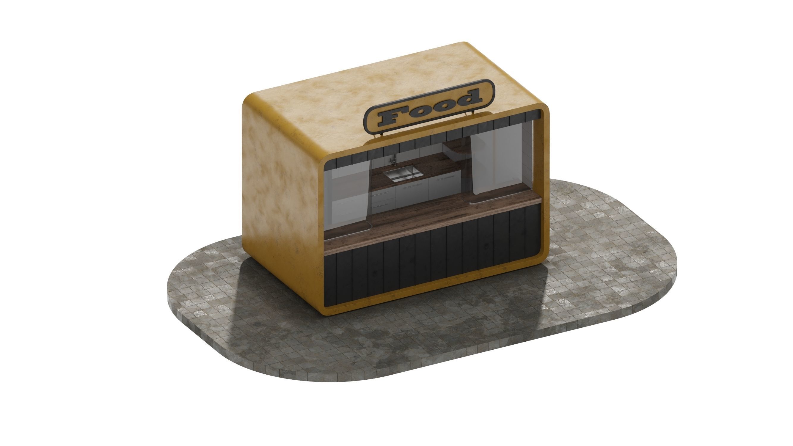 Kiosk 1 3D model | CGTrader