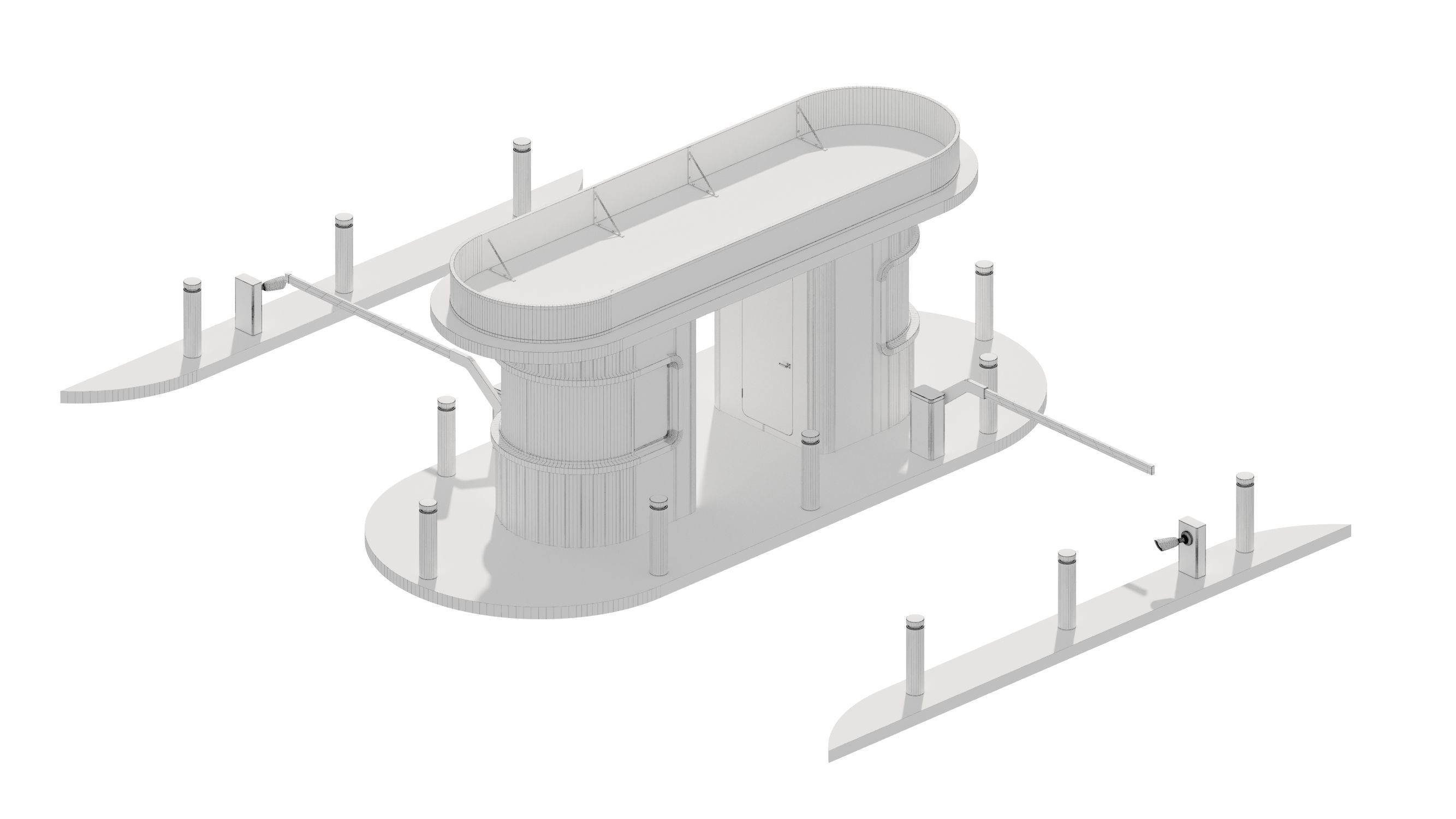 Security post 2 3D model | CGTrader