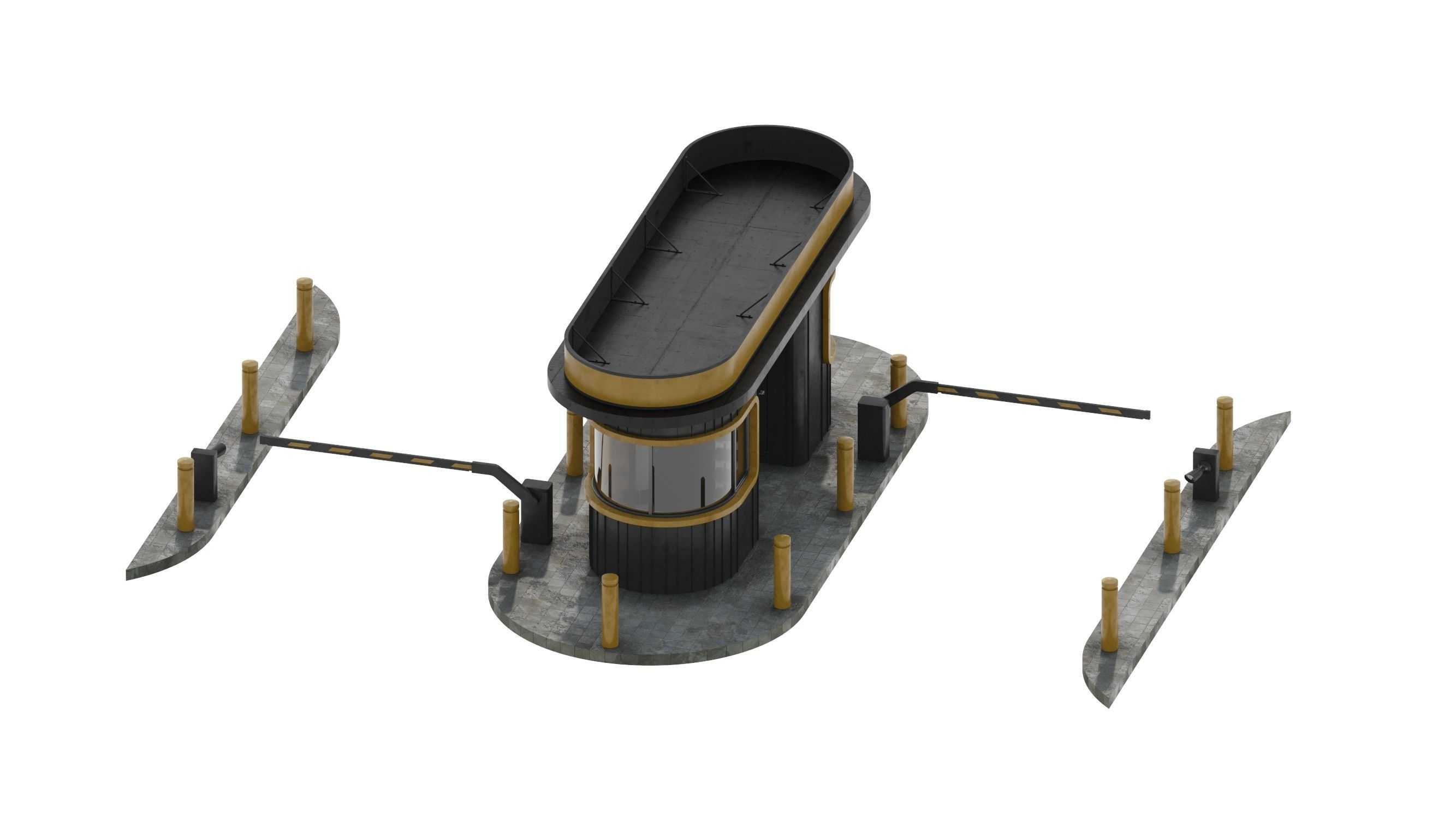 Security post 2 3D model | CGTrader