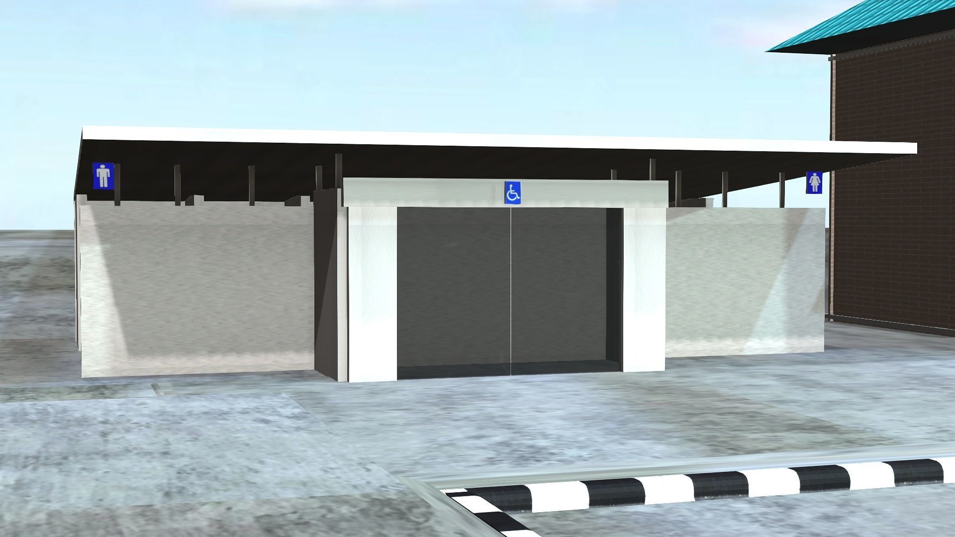 Gas station PTT 3D model | CGTrader