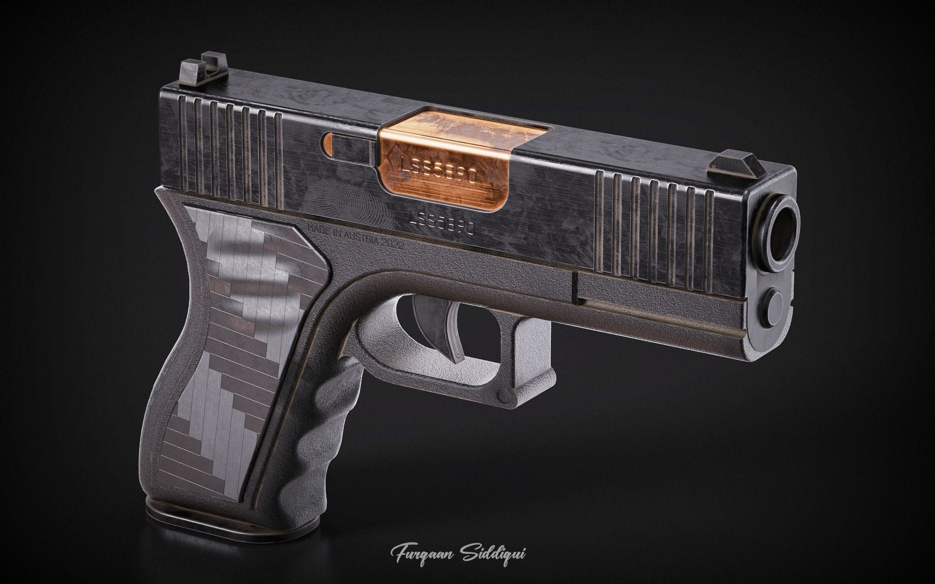 3D model Glock Pistol PBR VR / AR / low-poly | CGTrader