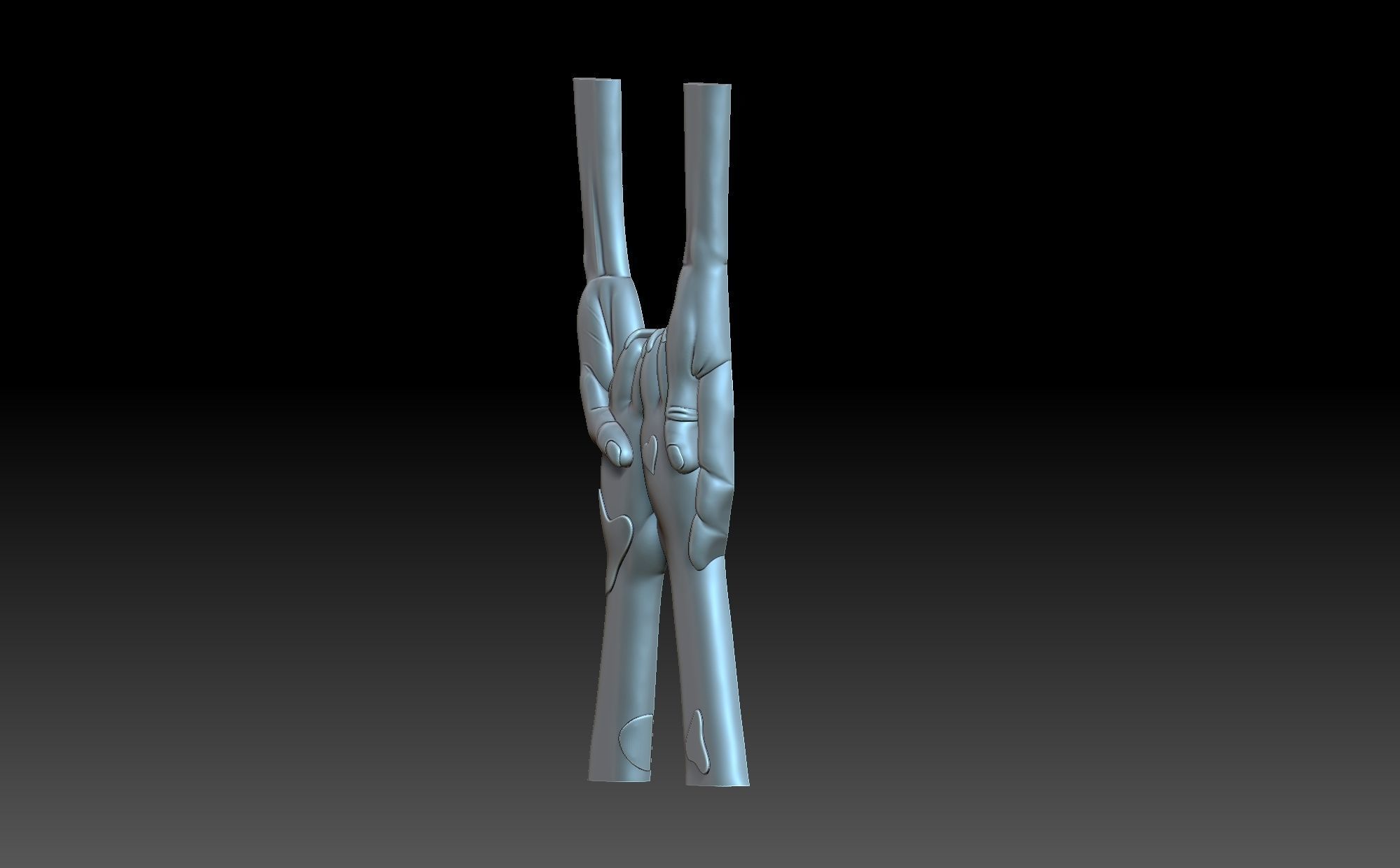 Human hands and dog paws 3D model 3D printable | CGTrader