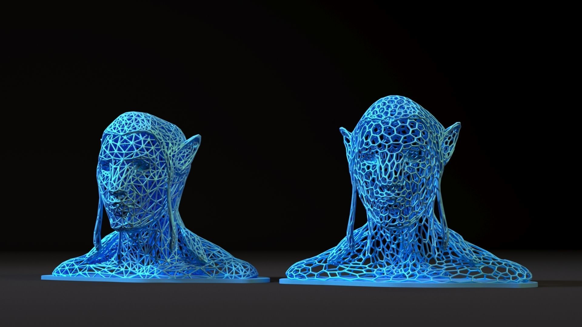 Avatar voronoi 3D model 3D printable | CGTrader