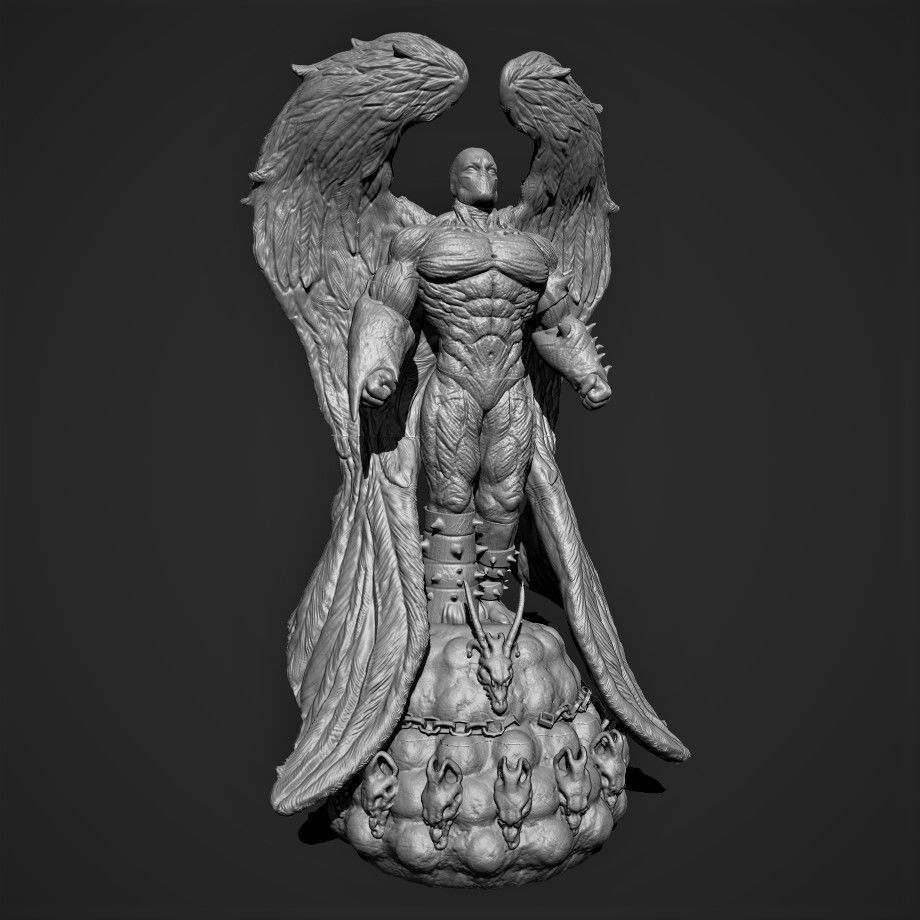 Spawn Angel 3D model 3D printable | CGTrader