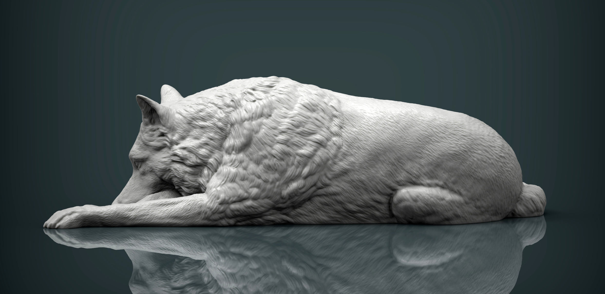 wolf 3D print model 3D model 3D printable | CGTrader