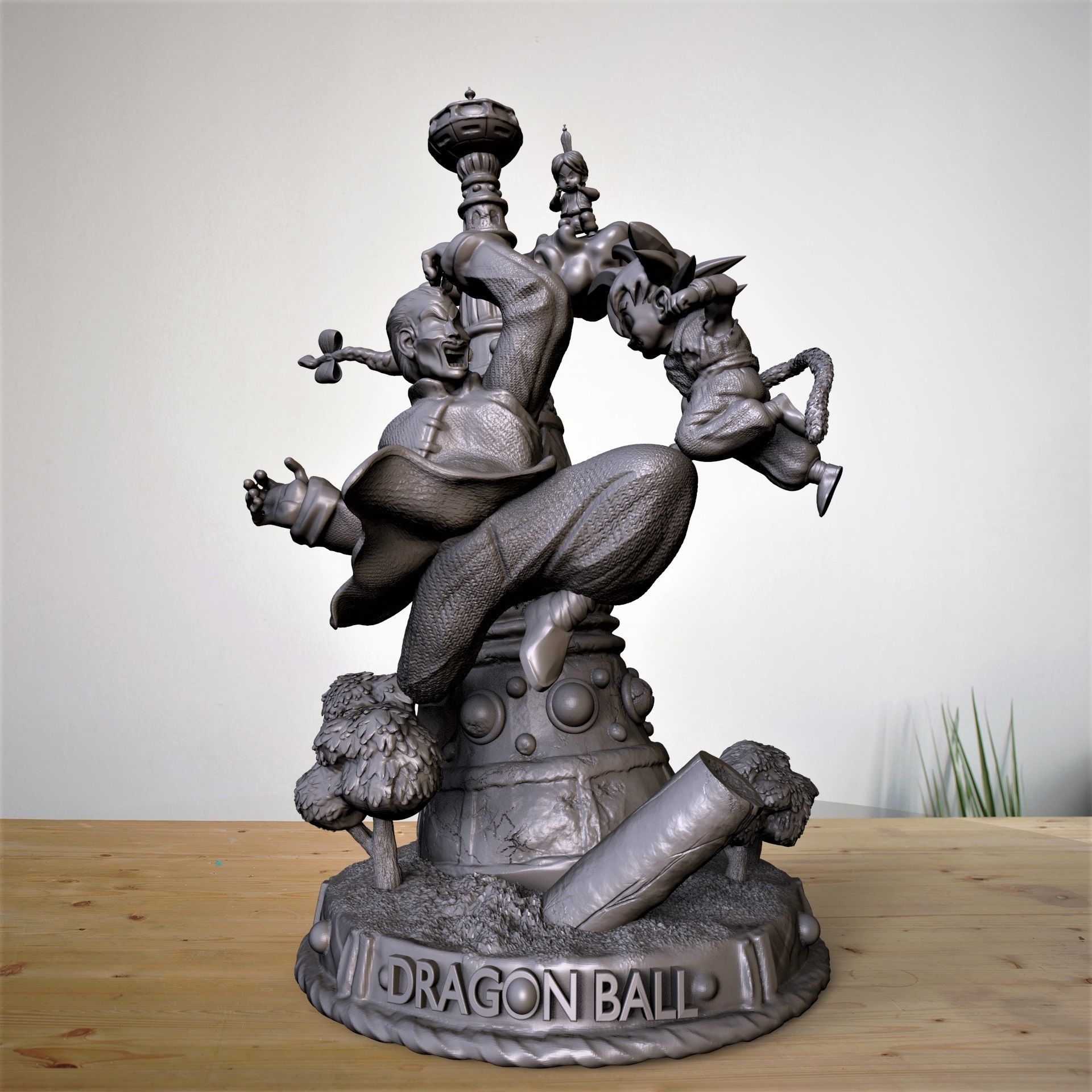 Goku Vs Tao Pai Pai 3D model 3D printable | CGTrader