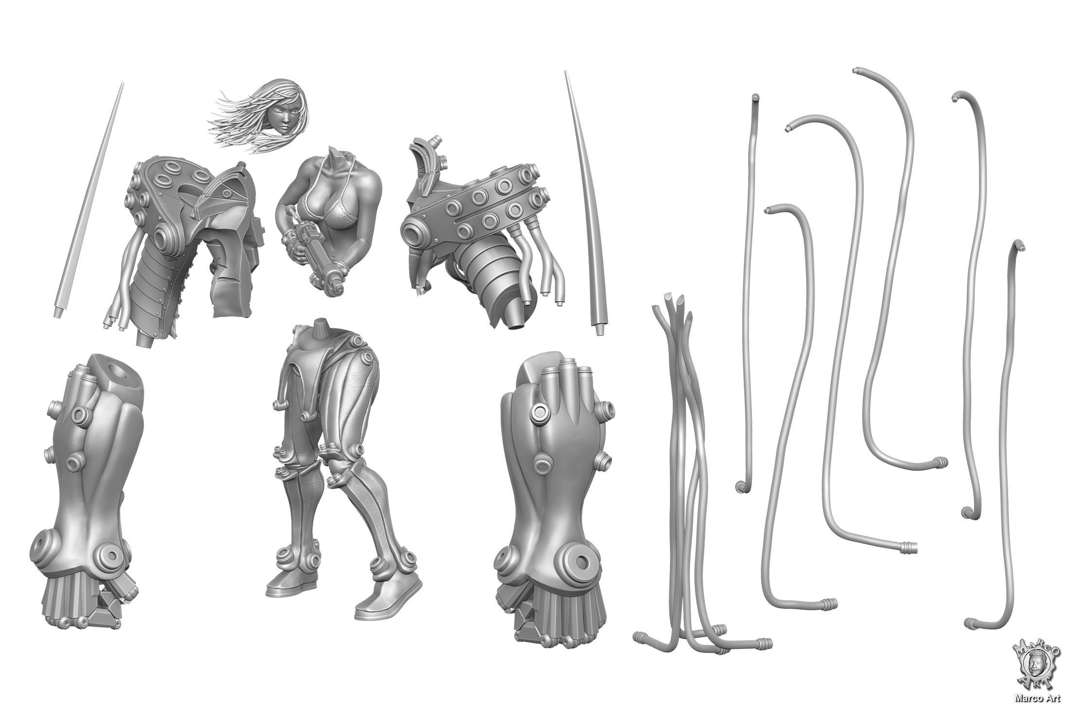 Gantz stl file 3D model 3D printable | CGTrader