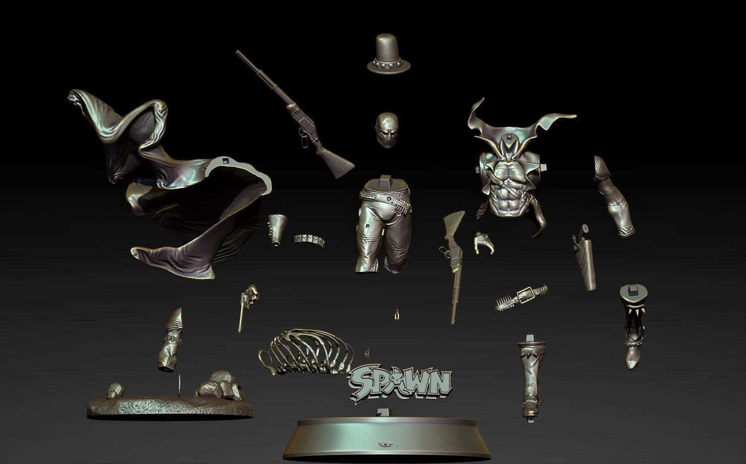 Spawn Western 3D model 3D printable | CGTrader