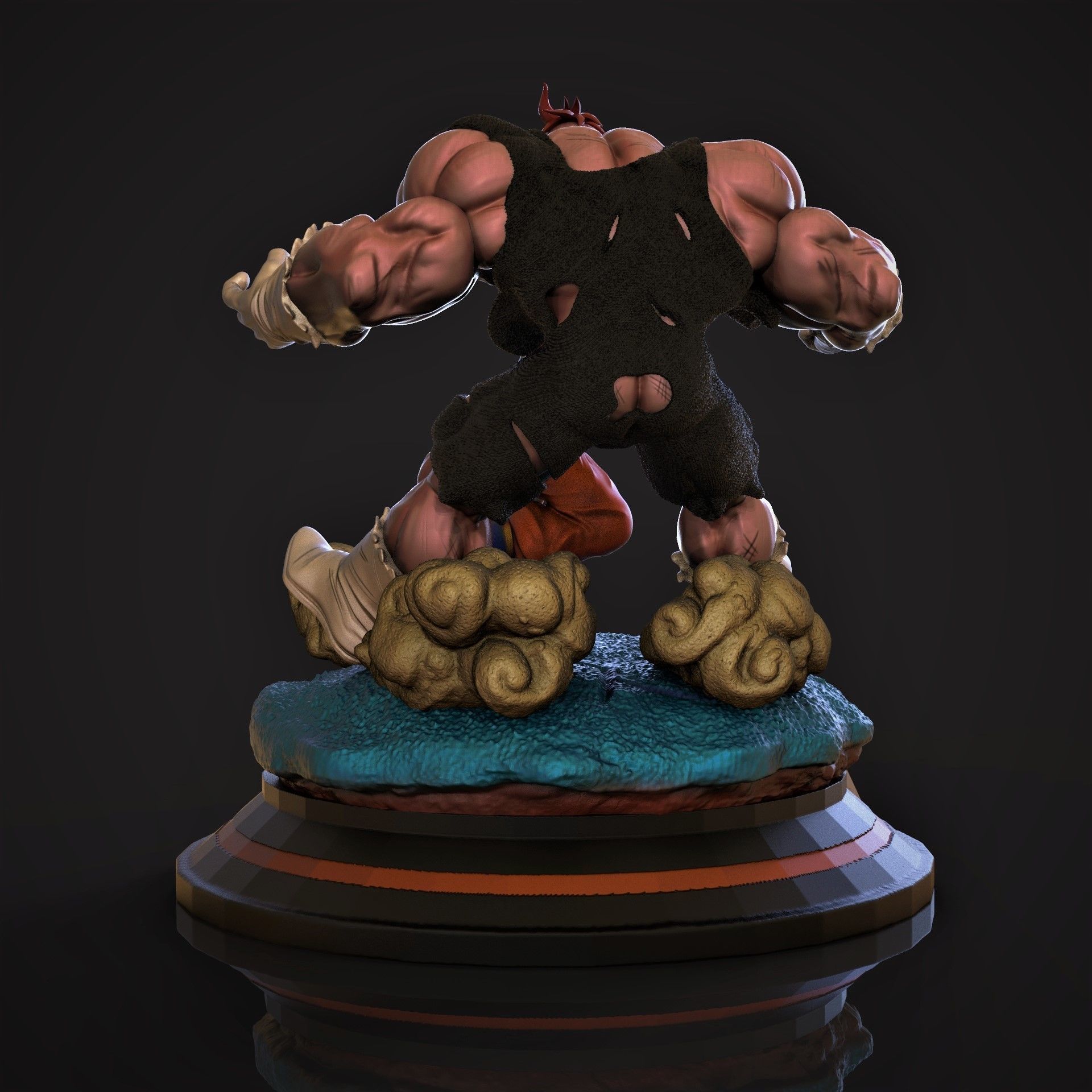 Goku vs Recoome 3D model 3D printable | CGTrader