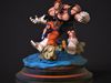 Goku vs Recoome 3D model 3D printable | CGTrader
