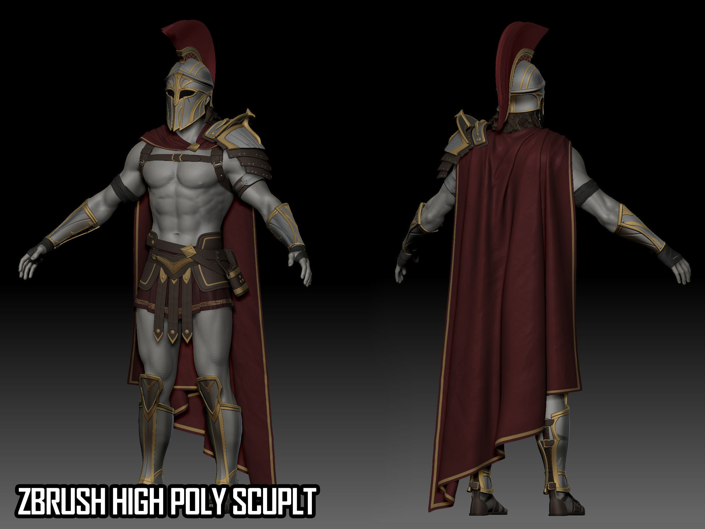 3D model Spartan Hoplite - Game Ready VR / AR / low-poly | CGTrader