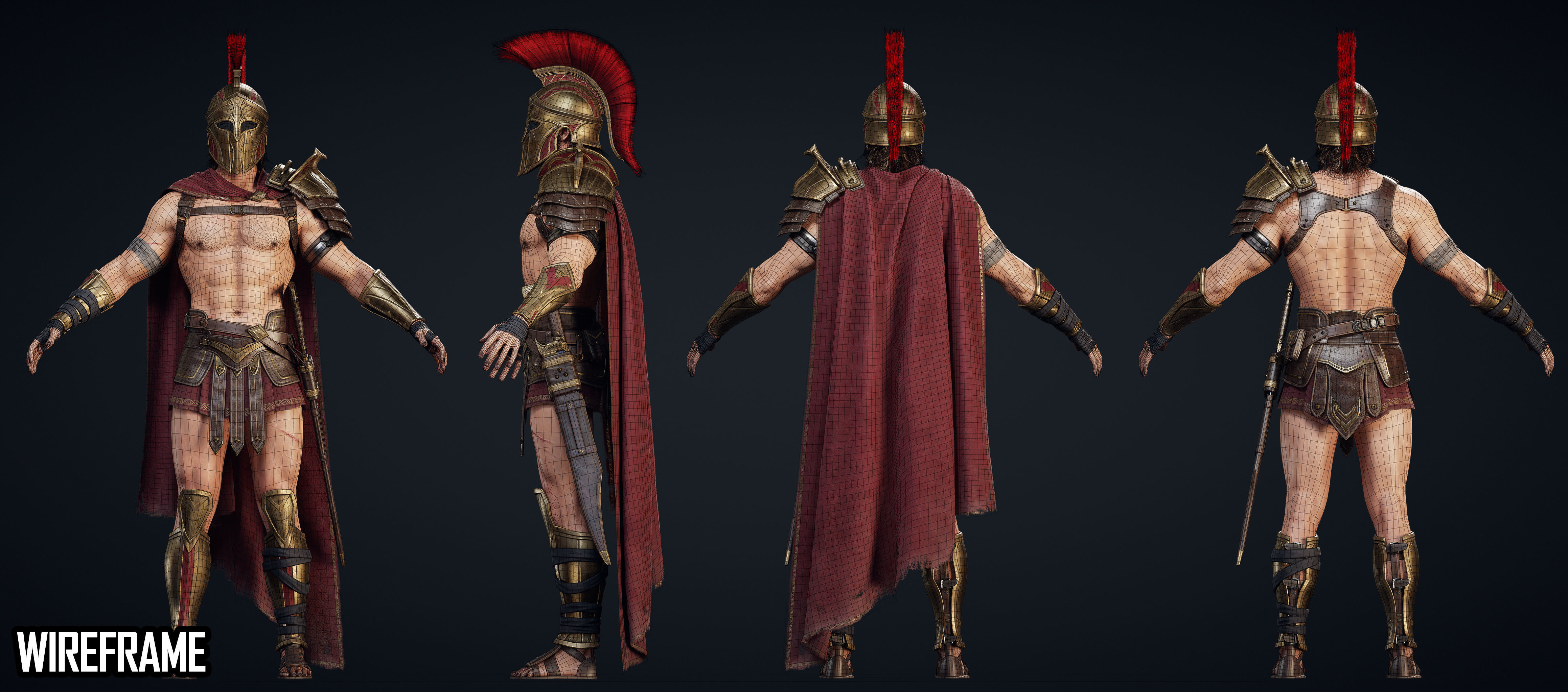 3D model Spartan Hoplite - Game Ready VR / AR / low-poly | CGTrader