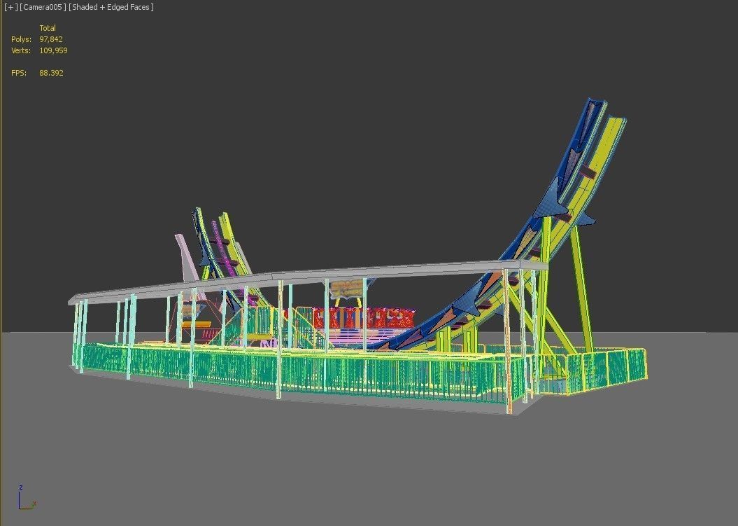 3D model Disco Rides VR / AR / low-poly | CGTrader