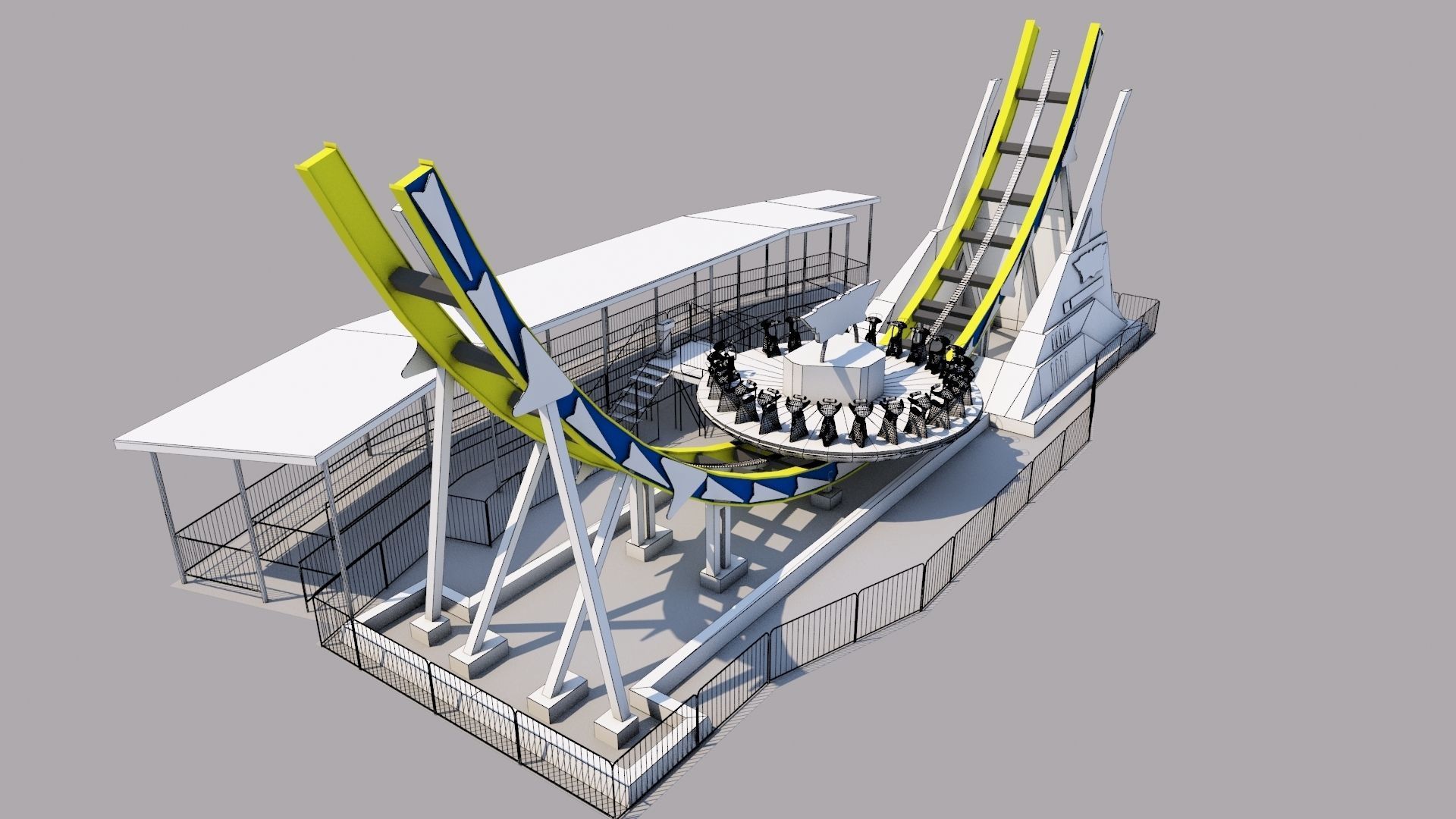 3D model Disco Rides VR / AR / low-poly | CGTrader