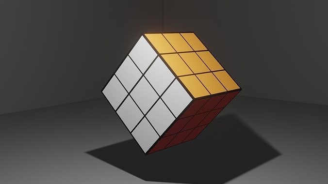 3D model Rubiks Cube Low Poly FBX VR / AR / low-poly | CGTrader