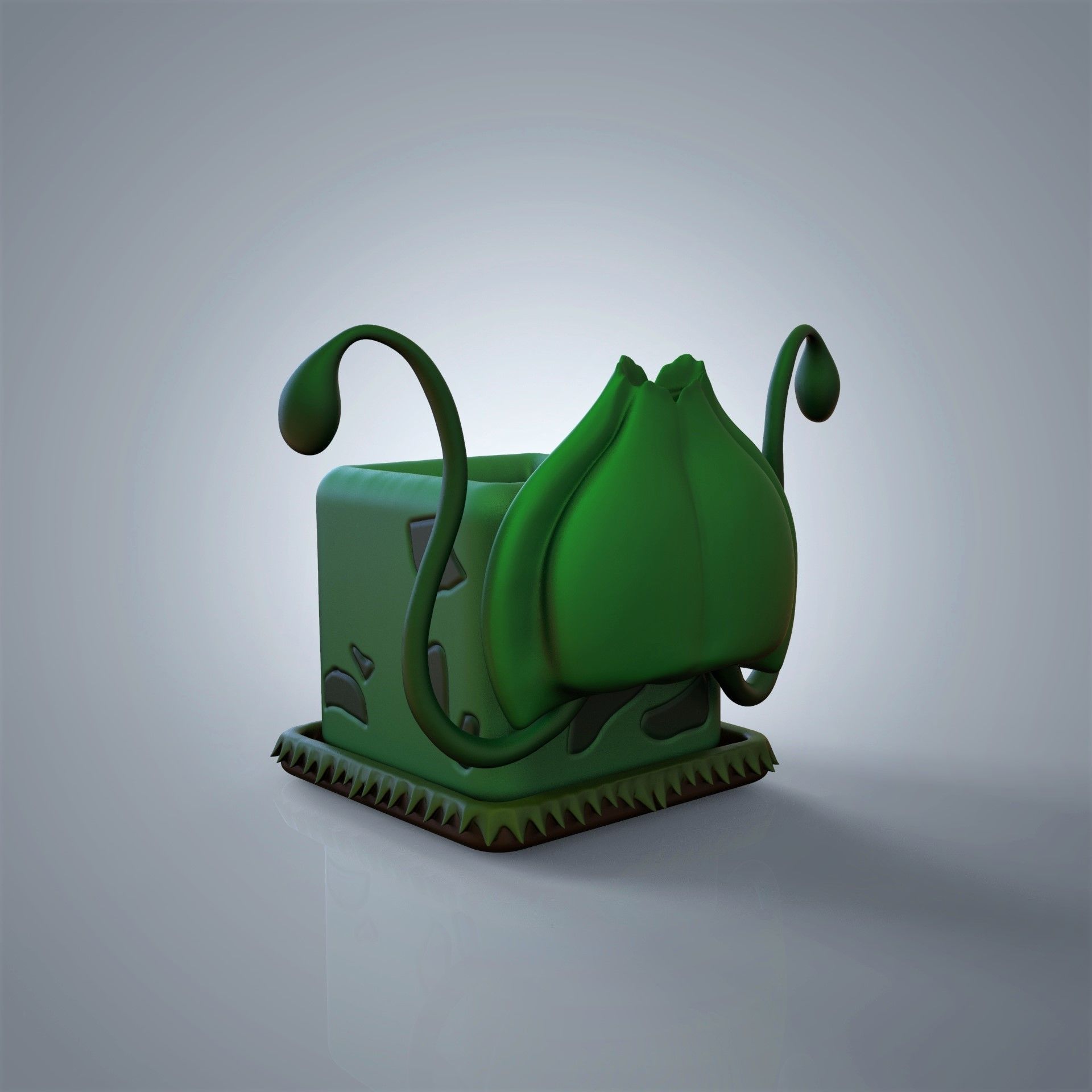 Flower Pot BULBASAUR POKEMON Maceta 3D model 3D printable | CGTrader