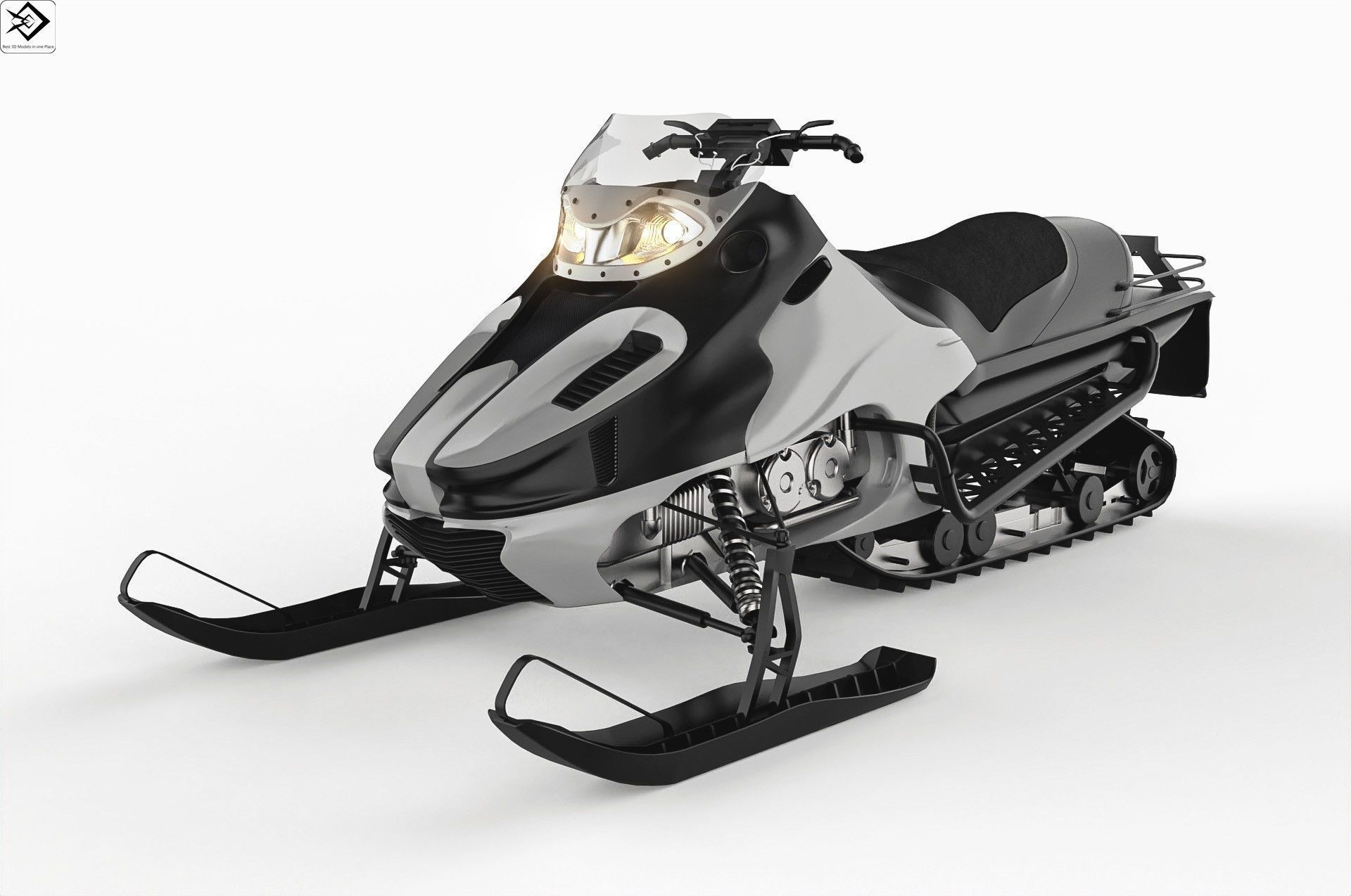 Snowmobile 3D model | CGTrader