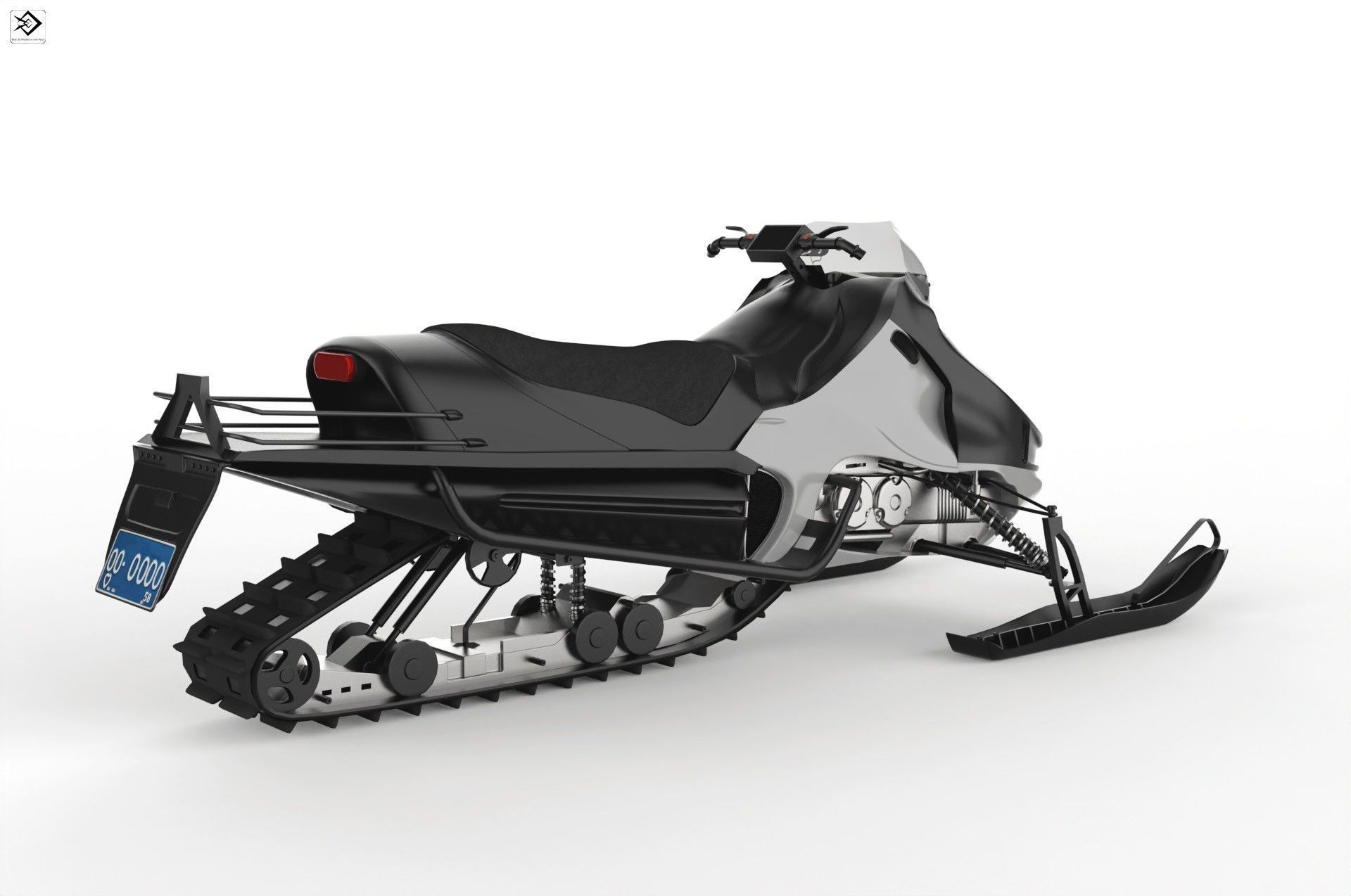 Snowmobile 3D model | CGTrader