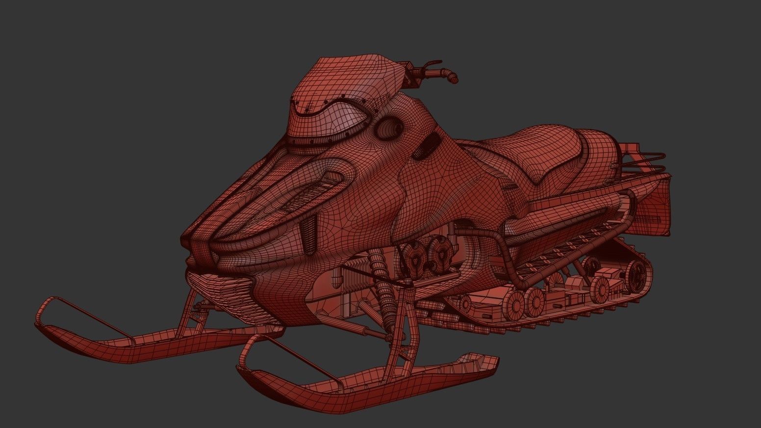 Snowmobile 3D model | CGTrader