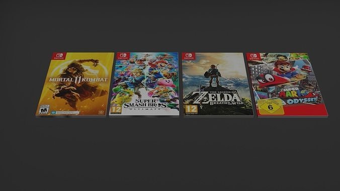 nintendo switch games free 3D model | CGTrader
