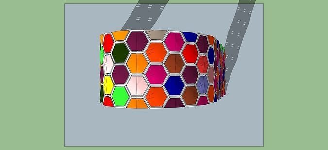 Hexagon arch pergola 3d sketchup modeling 3D model | CGTrader