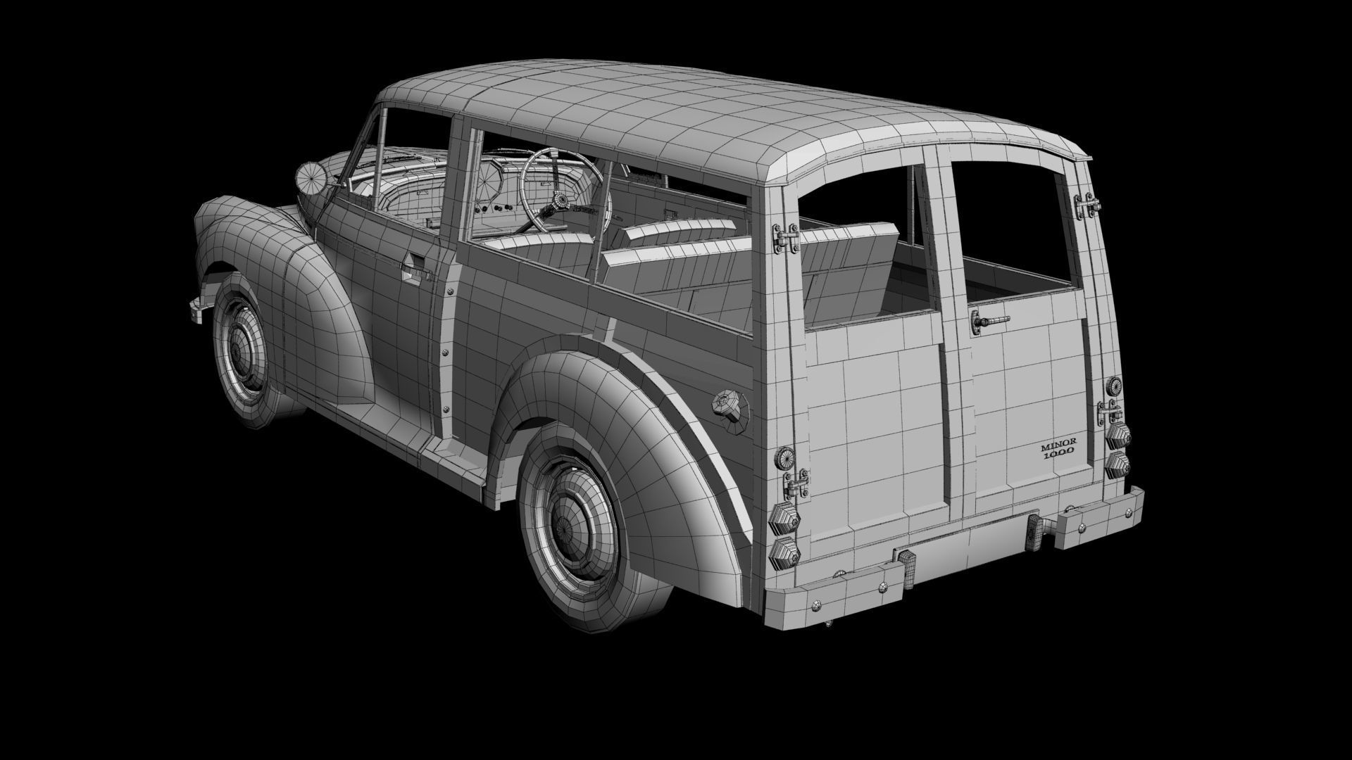 Morris Minor Traveller 3D model | CGTrader