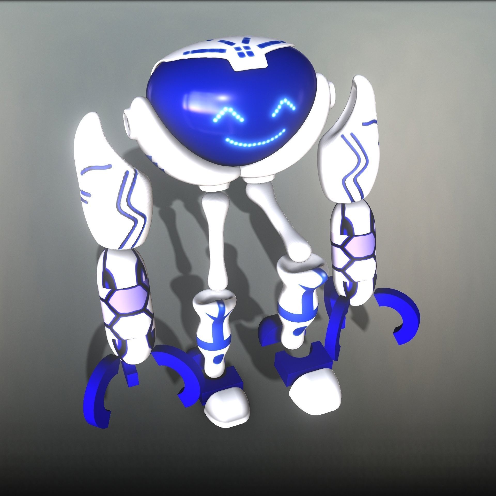 3D model Smiley Robot VR / AR / low-poly | CGTrader