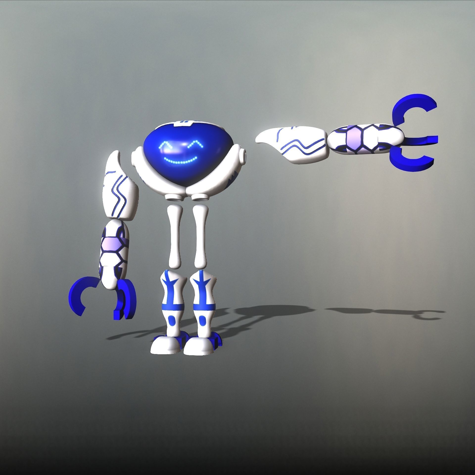 3D model Smiley Robot VR / AR / low-poly | CGTrader