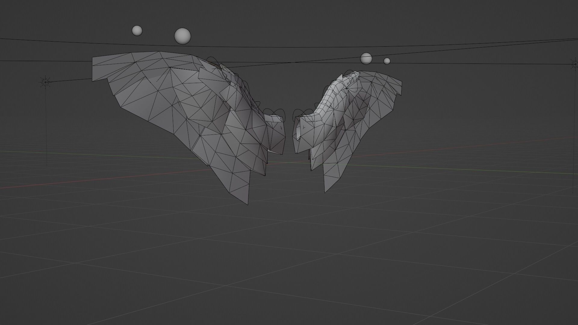 3D model Wings cycles angel VR / AR / low-poly | CGTrader