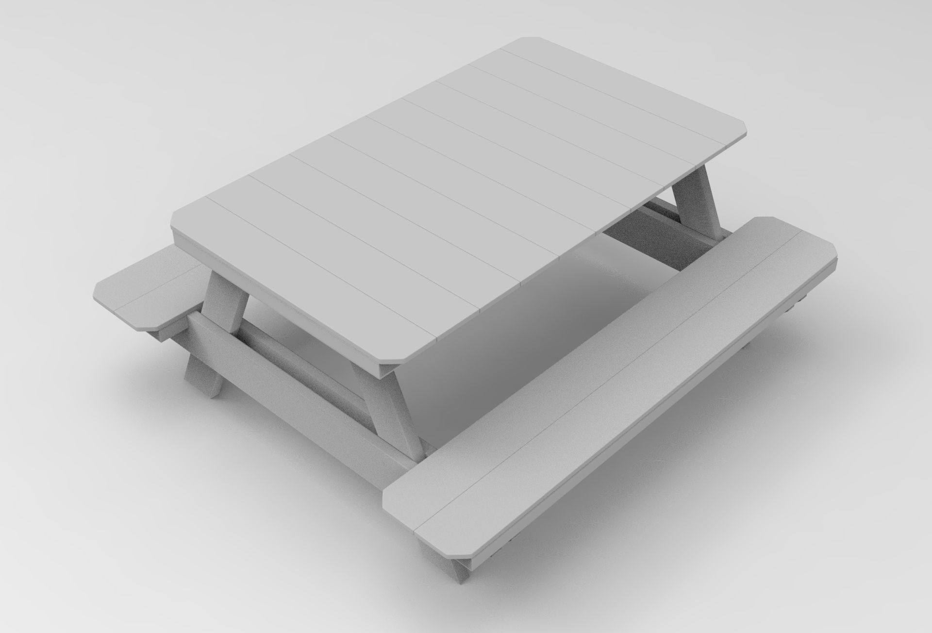 3D model Picnic Table VR / AR / low-poly | CGTrader
