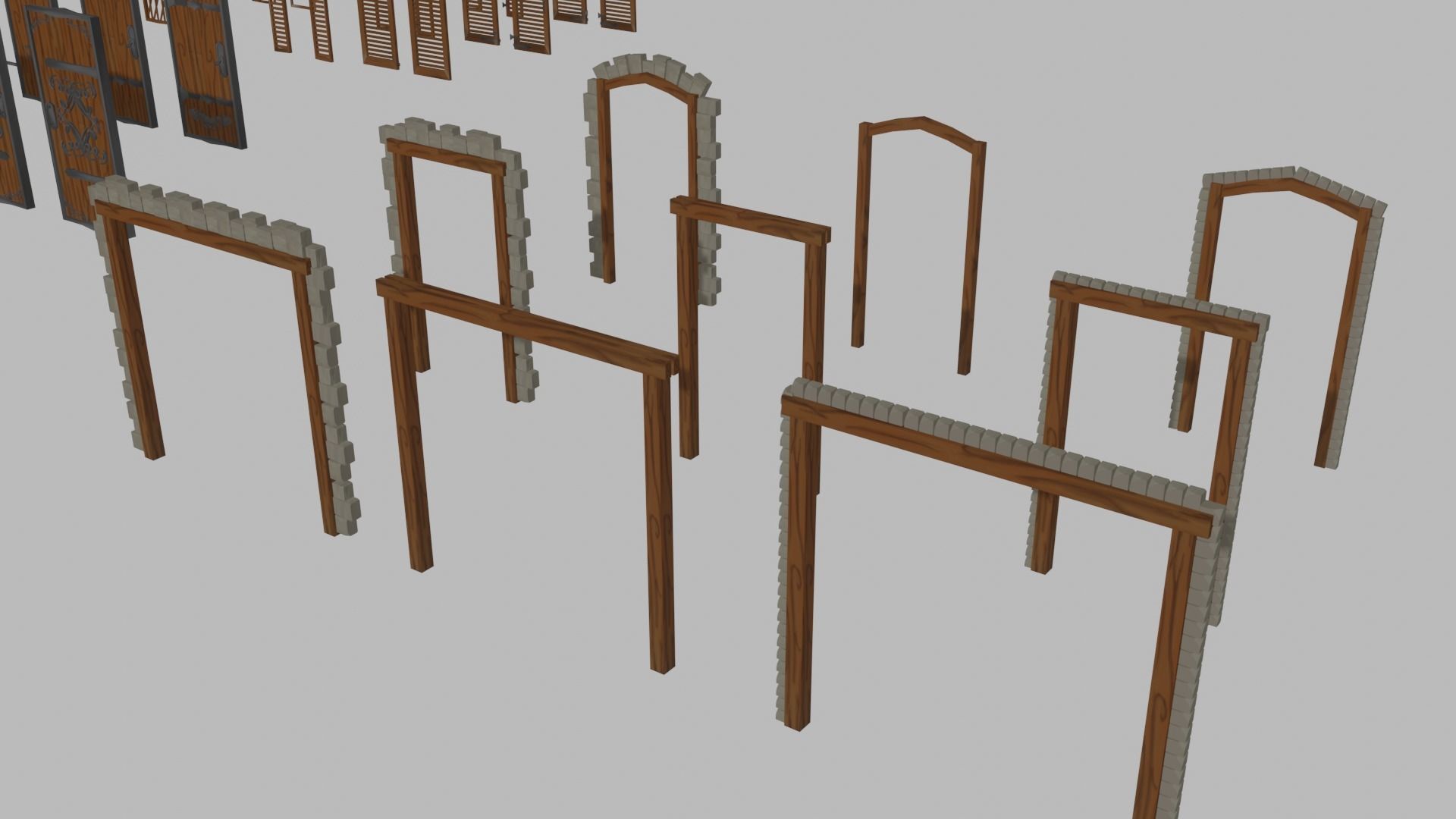 Stylized Modular Environment Kit 3D model | CGTrader