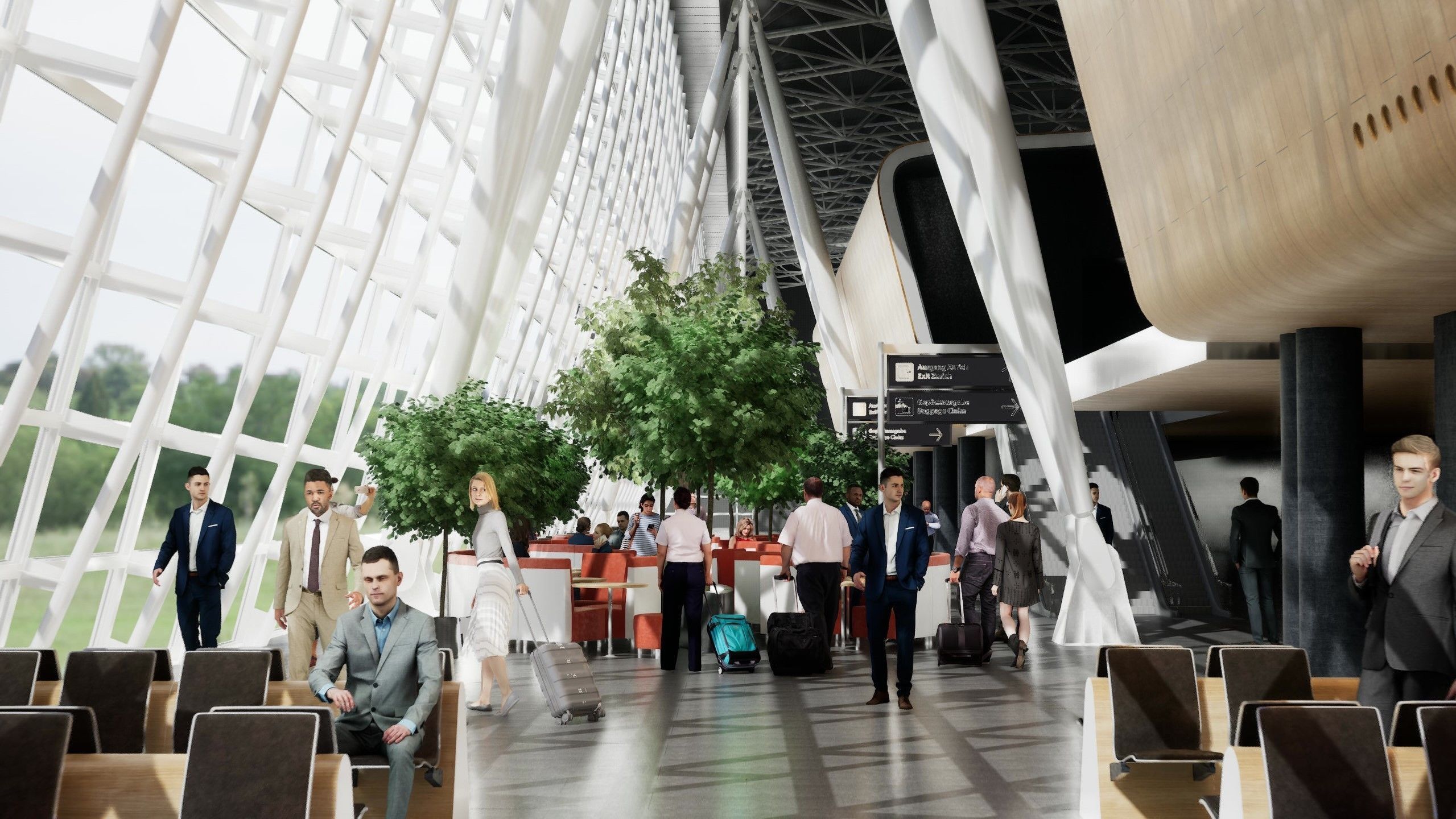 Airport terminal 3 scene file in Unreal engine 5 3D model | CGTrader