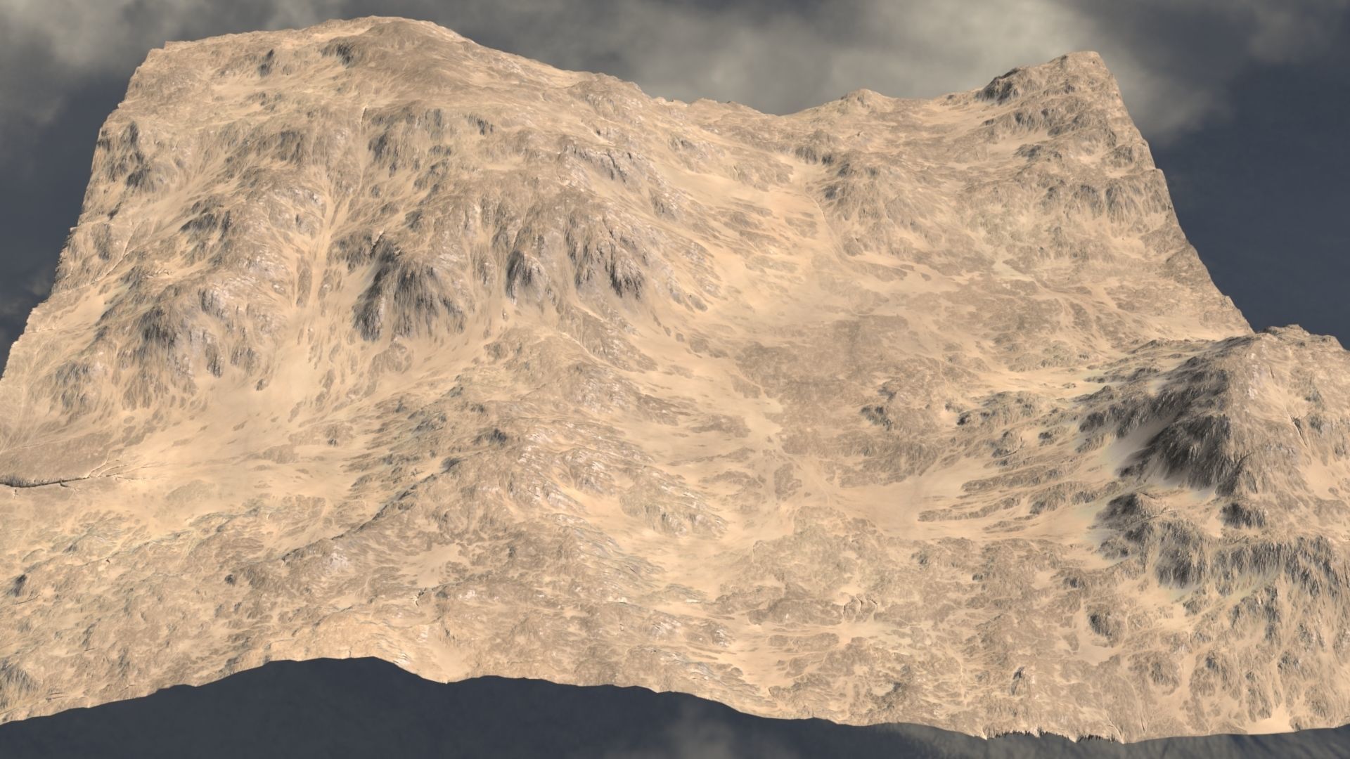 3D model Desert landscape 01 VR / AR / low-poly | CGTrader